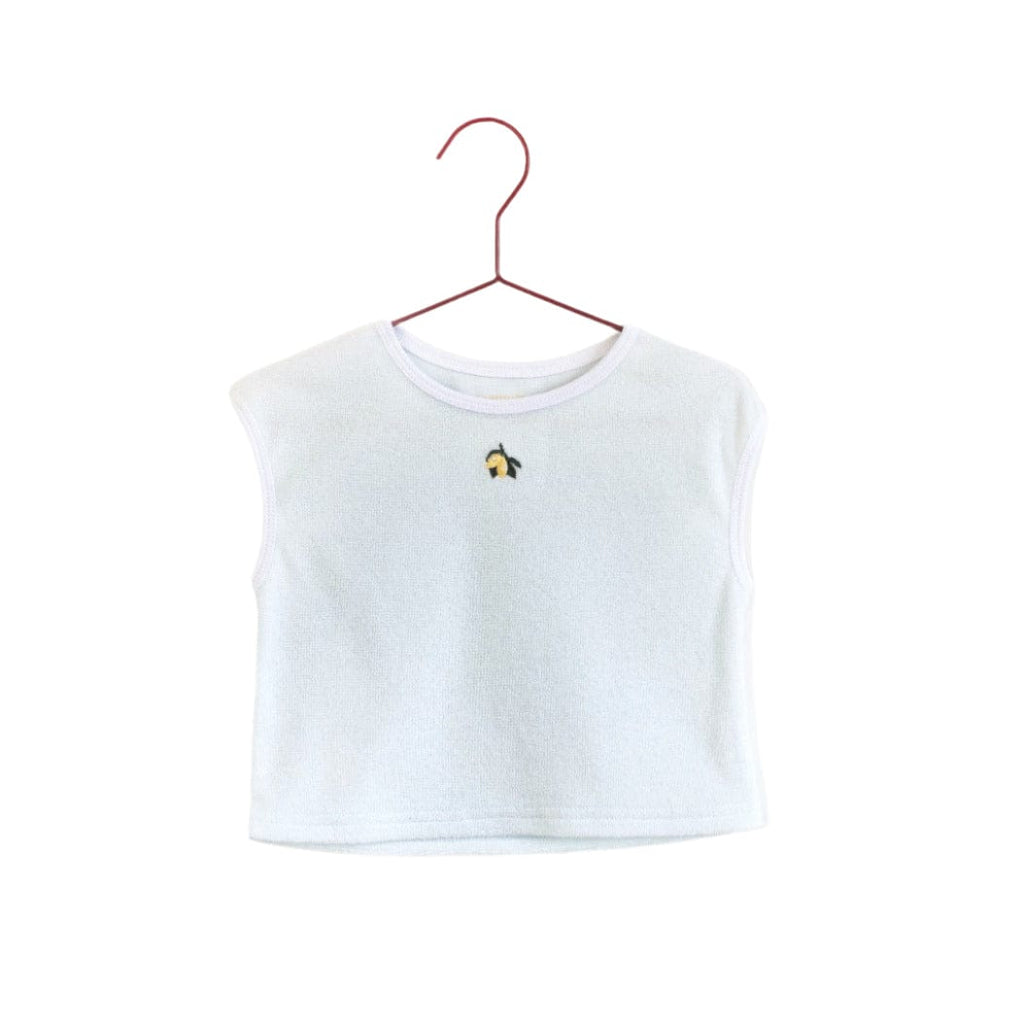 Please Mom Blue Terry Lemon Track Set – JellyBeanz Kids