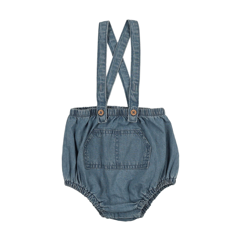 Lil Legs Pocket Suspender Bloomers - Mid Bluewash – JellyBeanz Kids