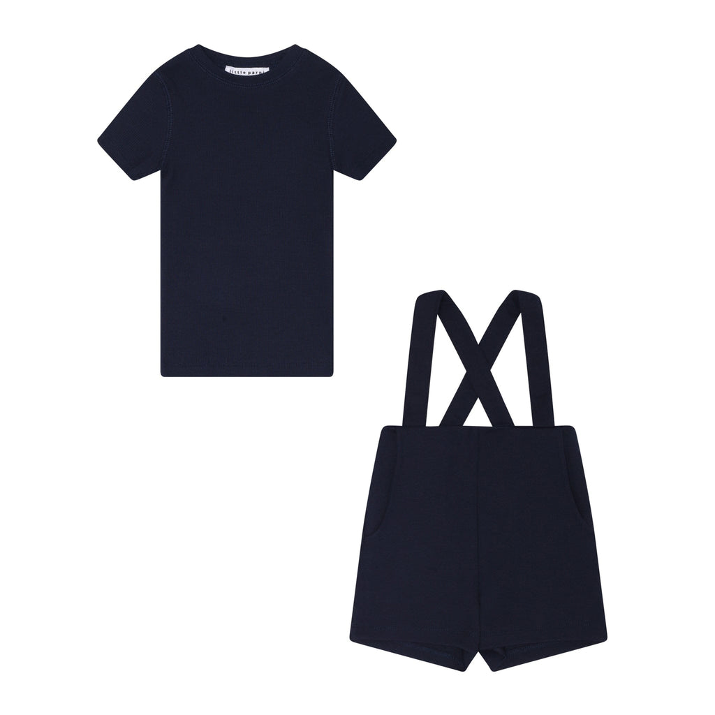 Little Parni Boys Overalls- Navy Blue – JellyBeanz Kids